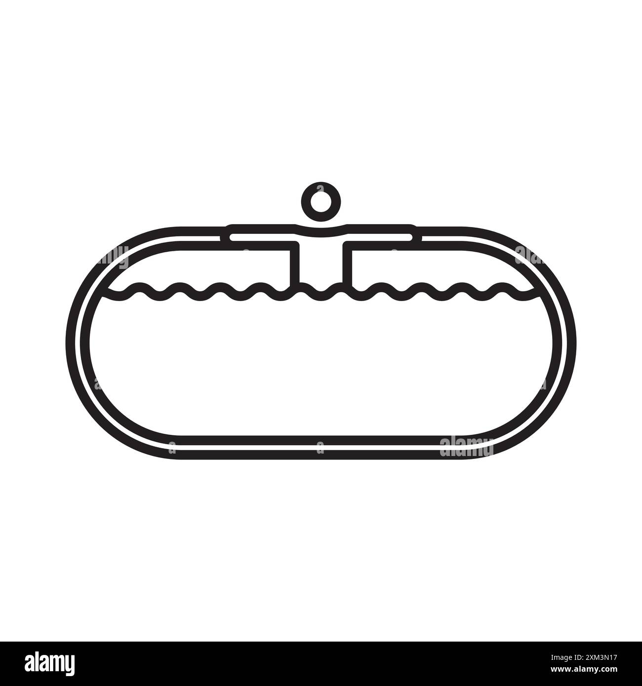 Man relaxing in jacuzzi icon Black line art vector in black and white ...