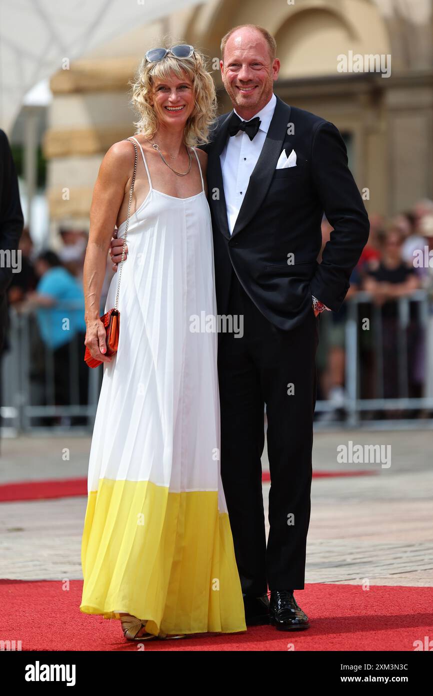 Bayreuth, Germany. 25th July, 2024. Katrin von Bülow and Johann von ...