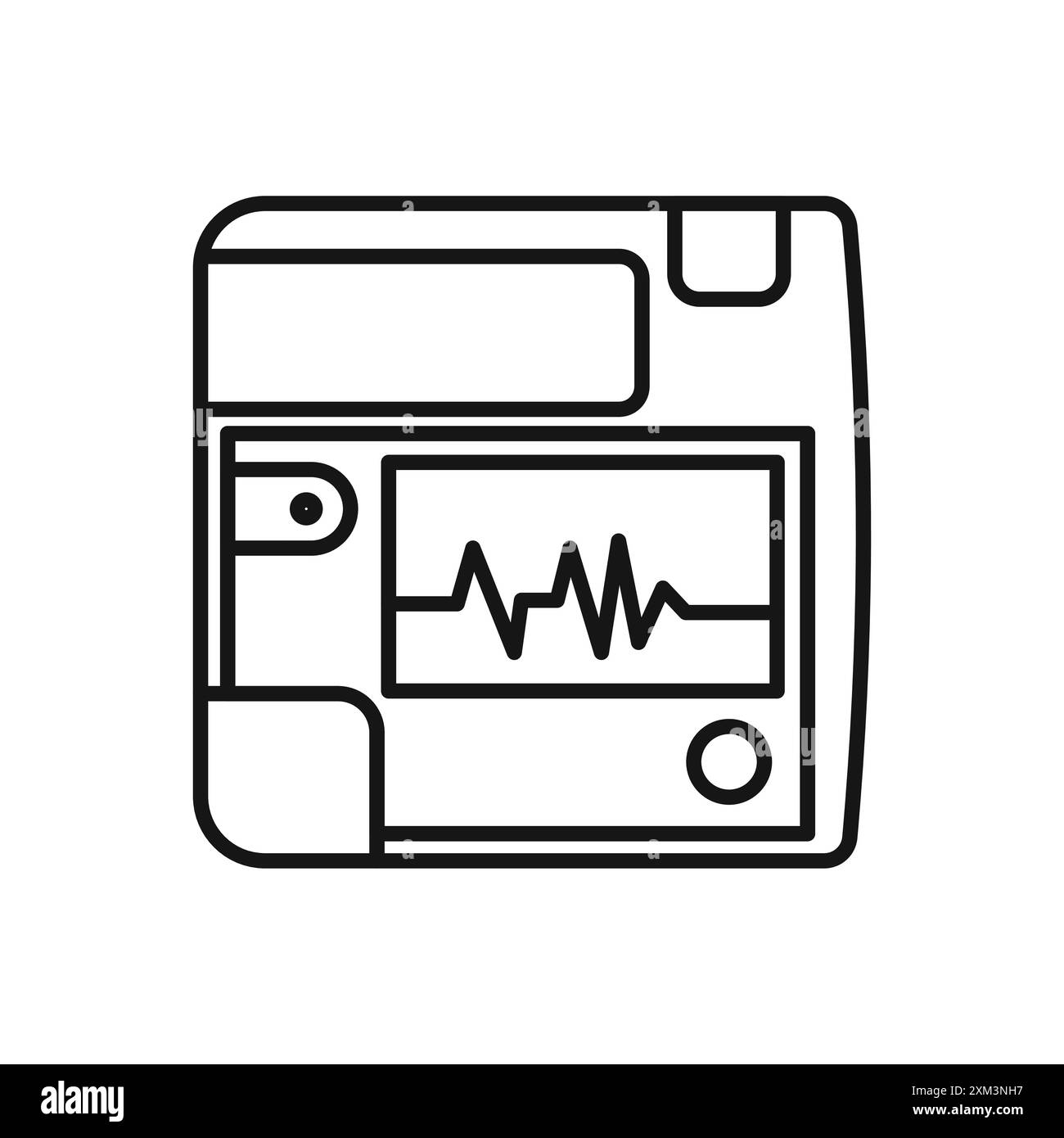 Medical emergency defibrillator Black and White Stock Photos & Images ...