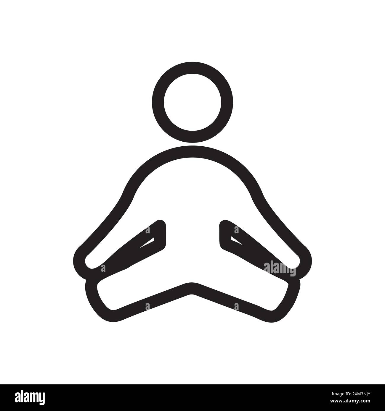 Relaxation icon Black line art vector in black and white outline set collection sign Stock ...