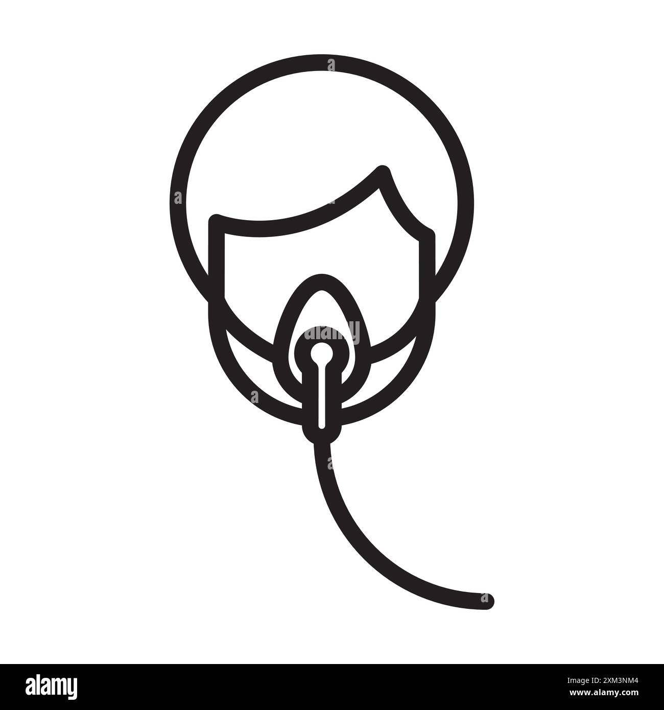 Hospital Oxygen Mask Drawing