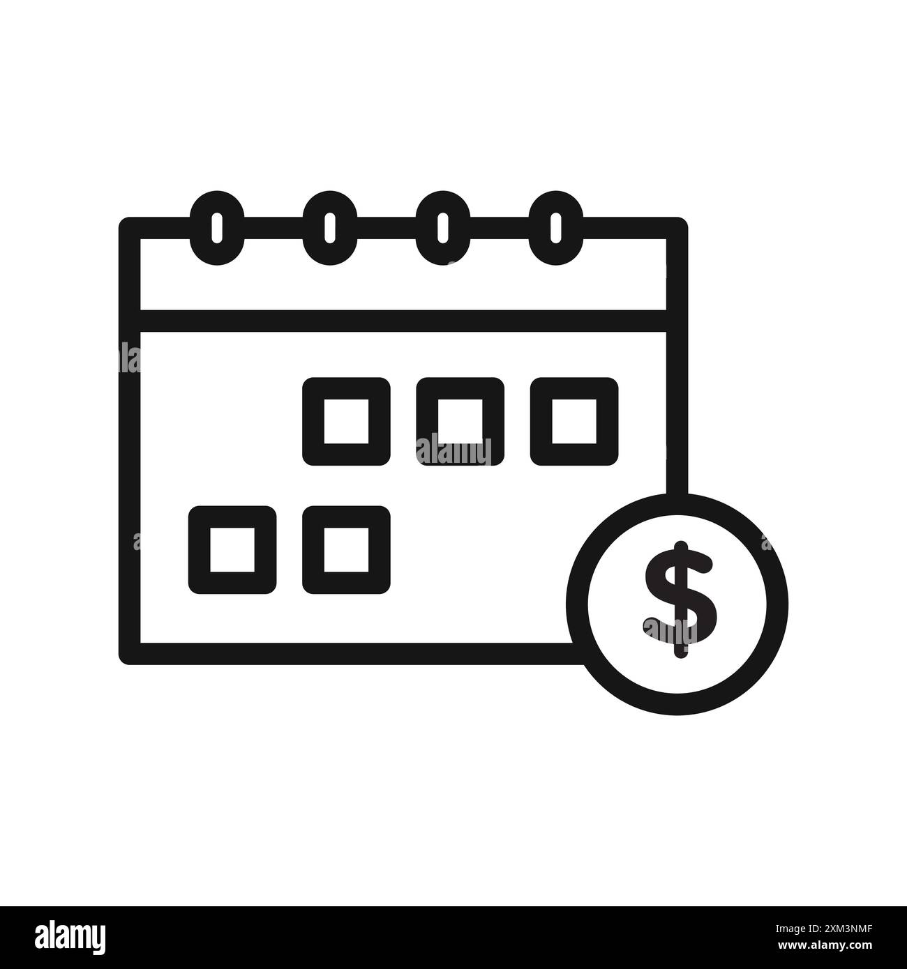 Payday icon Black line art vector in black and white outline set ...