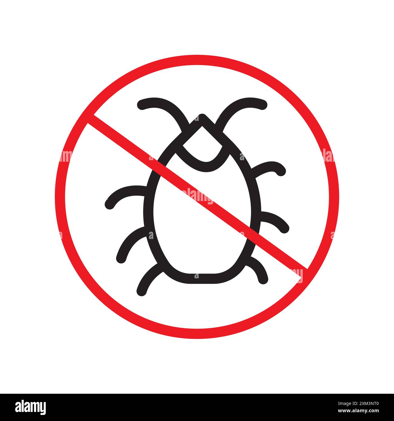 Pest control icon Black line art vector in black and white outline set ...
