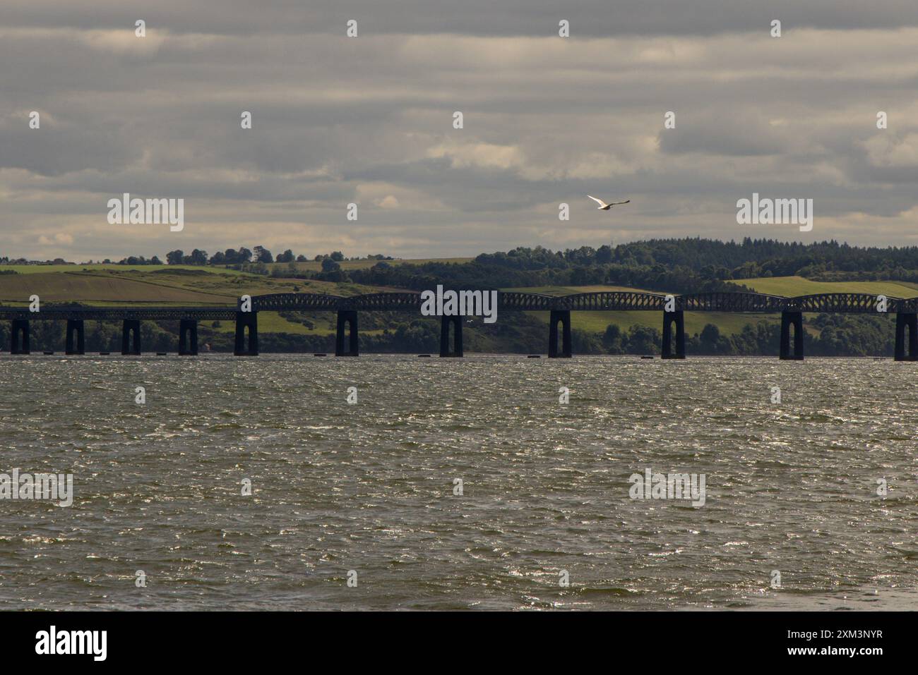 The Tay Bridge carries rail traffic across the Firth of Tay in Scotland ...