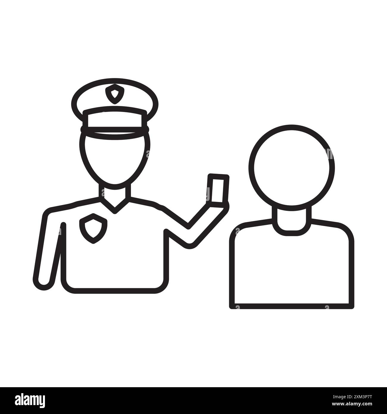 Officer in charge Stock Vector Images - Alamy