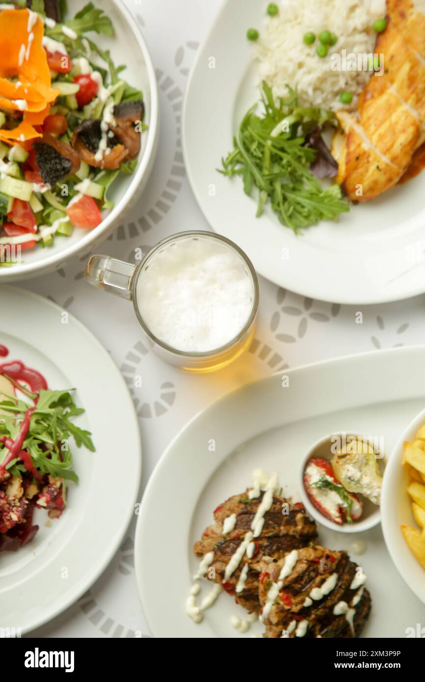 Restaurant menu various dishes hi-res stock photography and images - Alamy