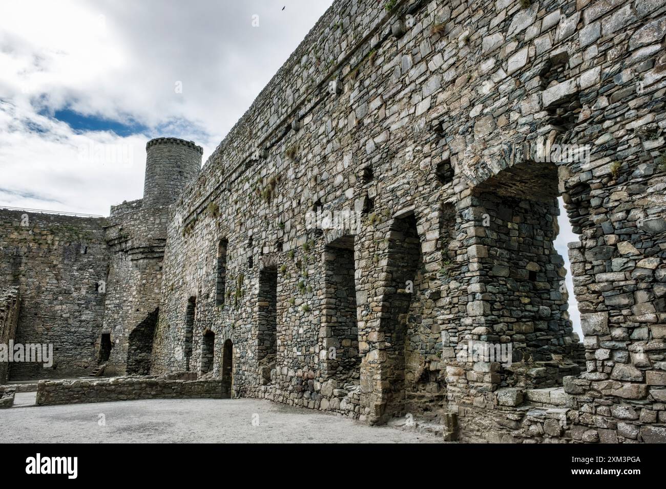 Harlech castle, Harlech, Wales, UK, United Kingdom Stock Photo - Alamy