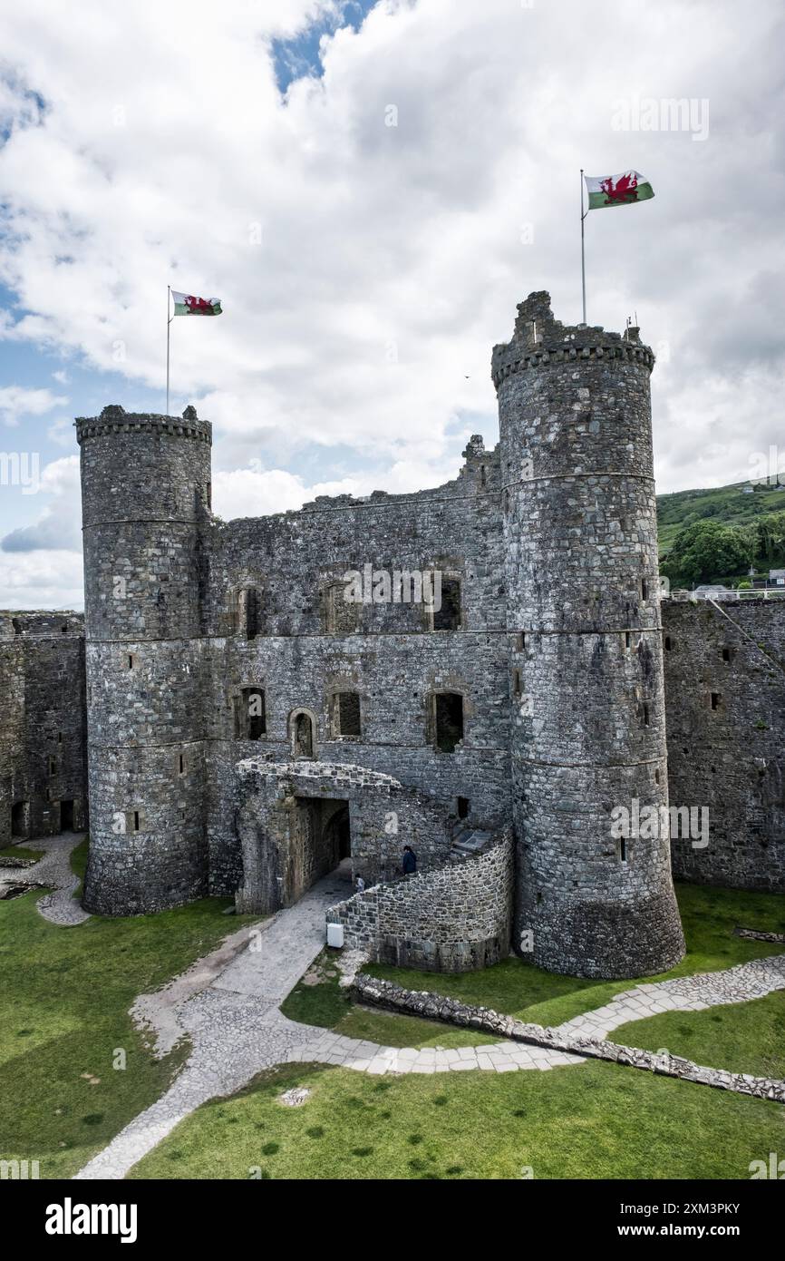 Harlech castle, Harlech, Wales, UK, United Kingdom Stock Photo - Alamy
