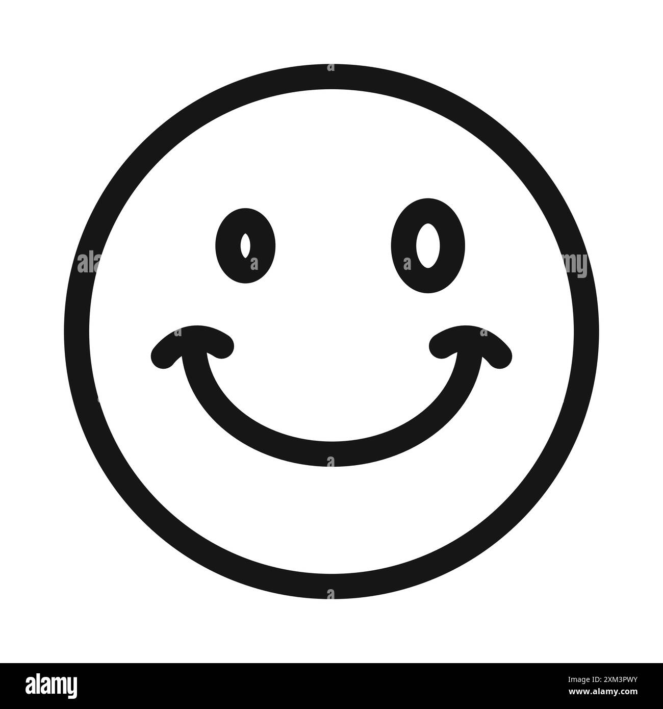 smile icon Black line art vector in black and white outline set ...