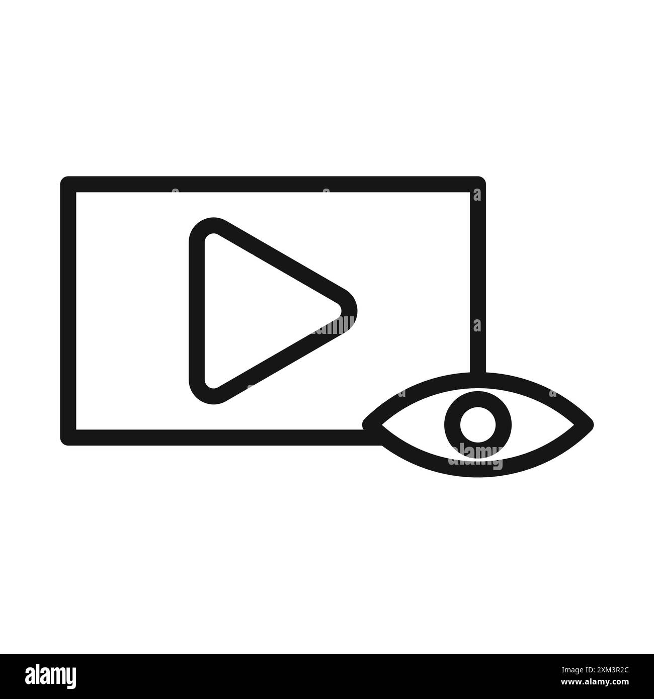 Video views icon hi-res stock photography and images - Alamy