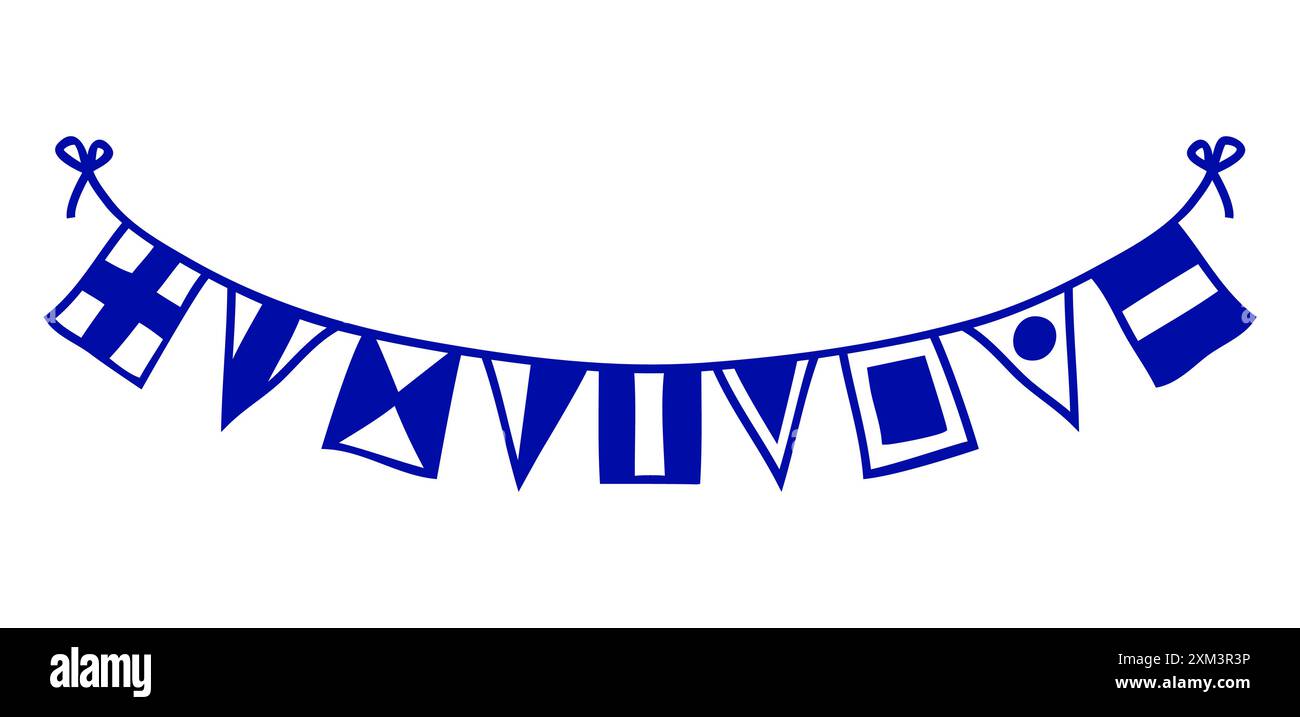 Nautical flags on a line symbol Stock Vector Image & Art - Alamy