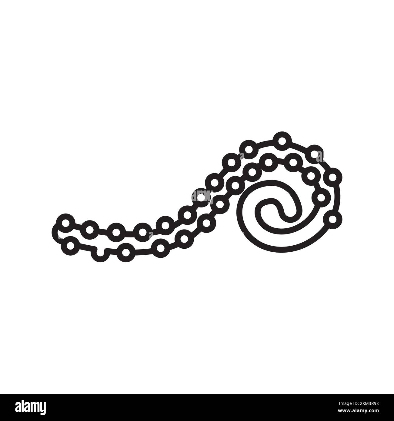 Tentacles octopus icon Black line art vector in black and white outline ...
