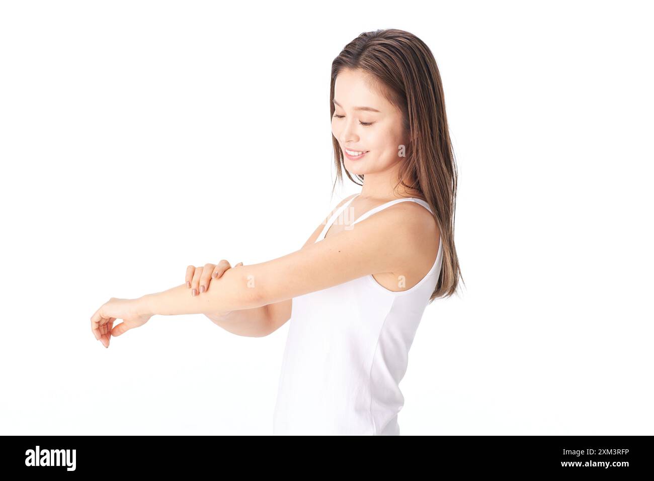 Woman moisturizer Cut Out Stock Images & Pictures - Alamy