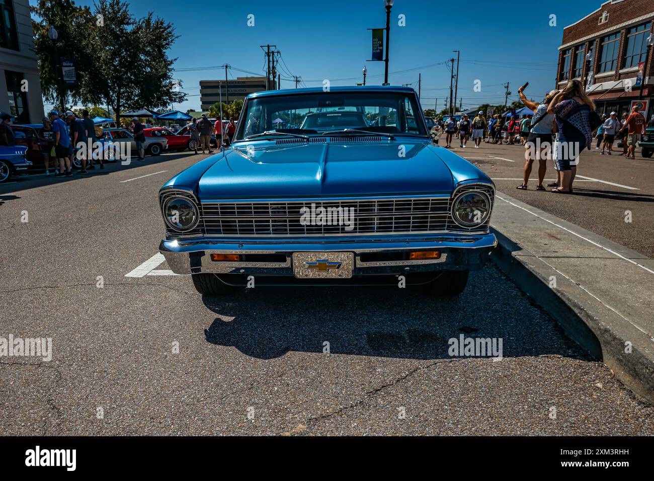 Gulfport, MS - October 01, 2023: High perspective front view of a 1967 ...