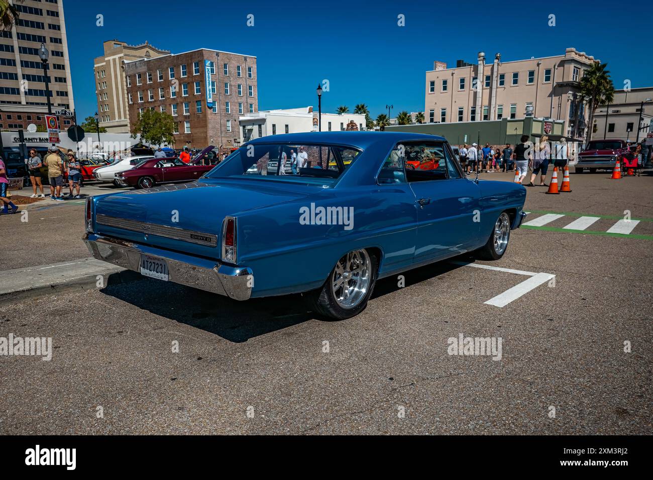 Gulfport, MS - October 01, 2023: High perspective rear corner view of a ...