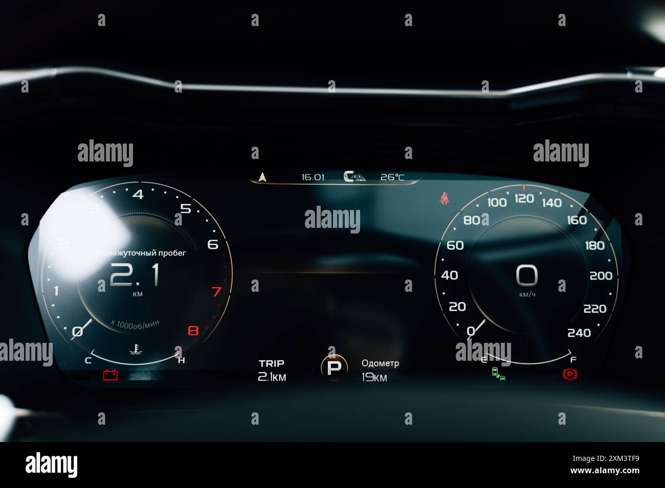 Dashboard car speedometer rpm pointer hi-res stock photography and ...