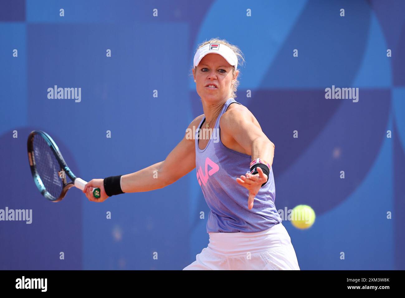Paris, France. 25th July, 2024. Before the Summer Olympics, Paris 2024 Olympics, Laura Siegemund ...