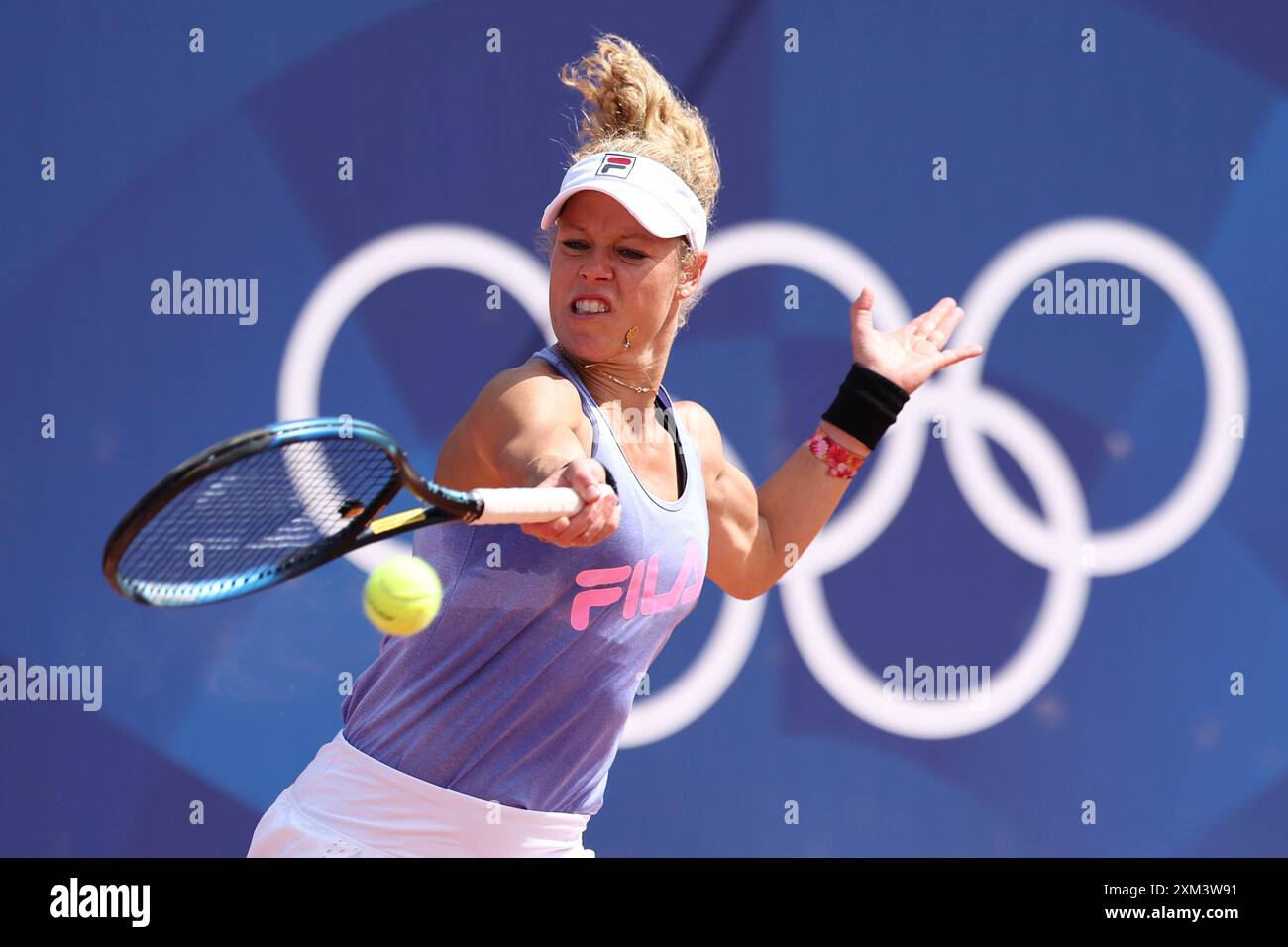 Paris, France. 25th July, 2024. Before the Summer Olympics, Paris 2024 Olympics, Laura Siegemund ...