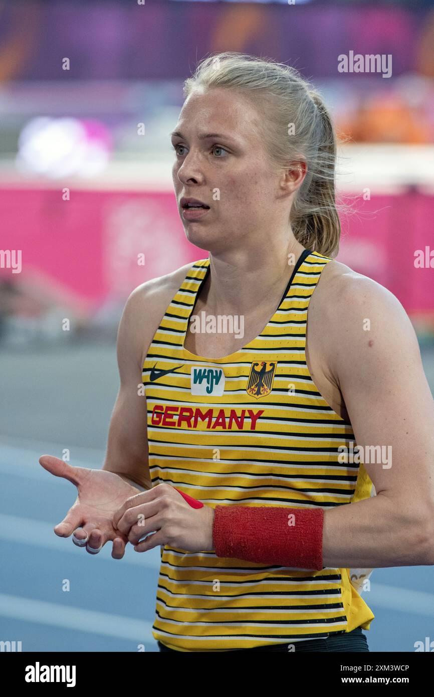 Anjuli Knasche (Germany), pole vault women final at the European ...