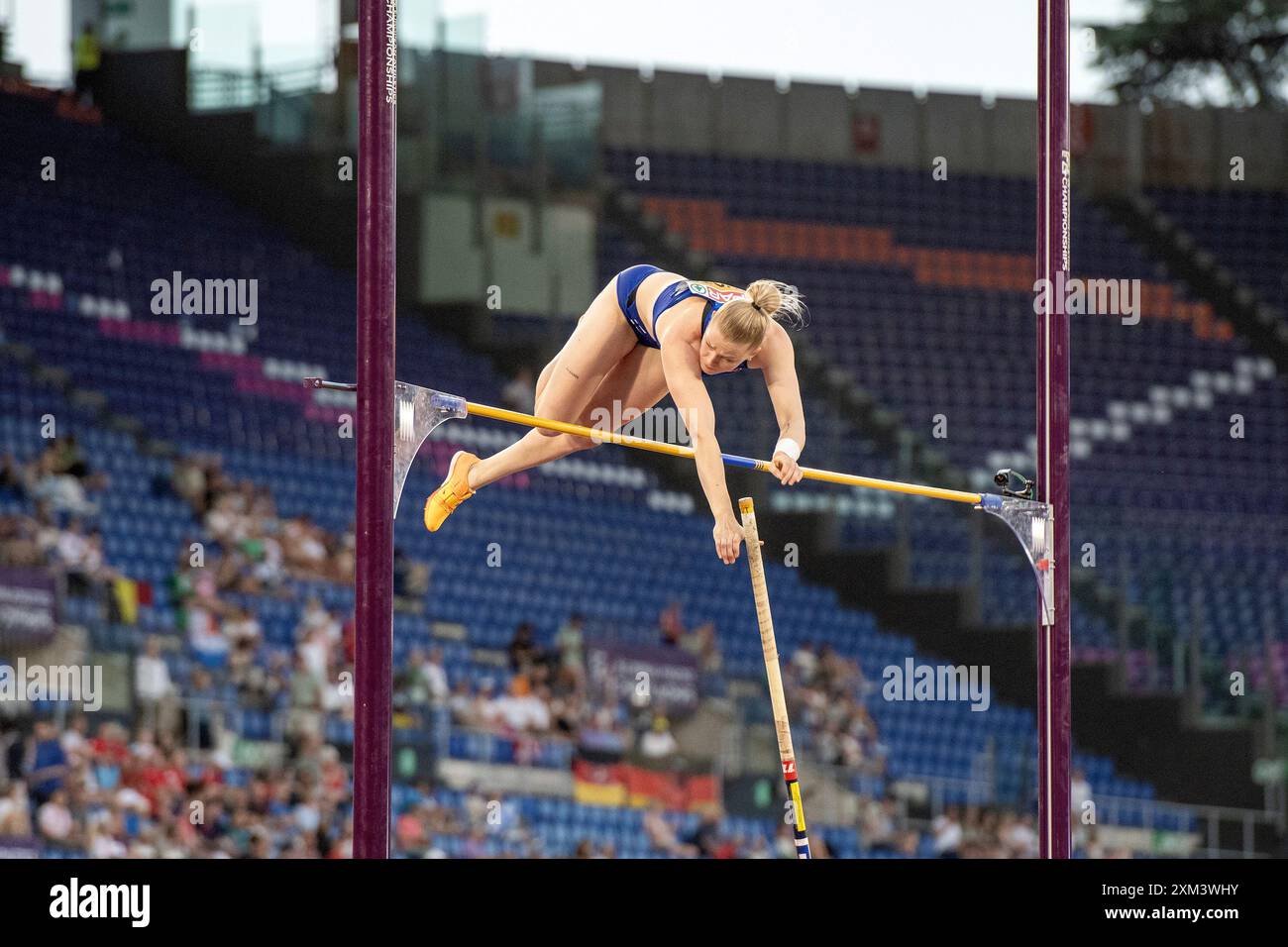Wilma Murto (Finland) during the pole vault women final at the European ...