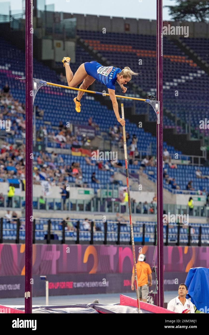 Elina Lampela Finland During The Pole Vault Women Final At The Elina Lampela Finland During The Pole Vault Women Final At The