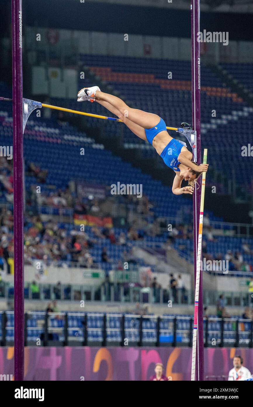 Elisa Molinarolo (Italy) during the pole vault women final at the ...