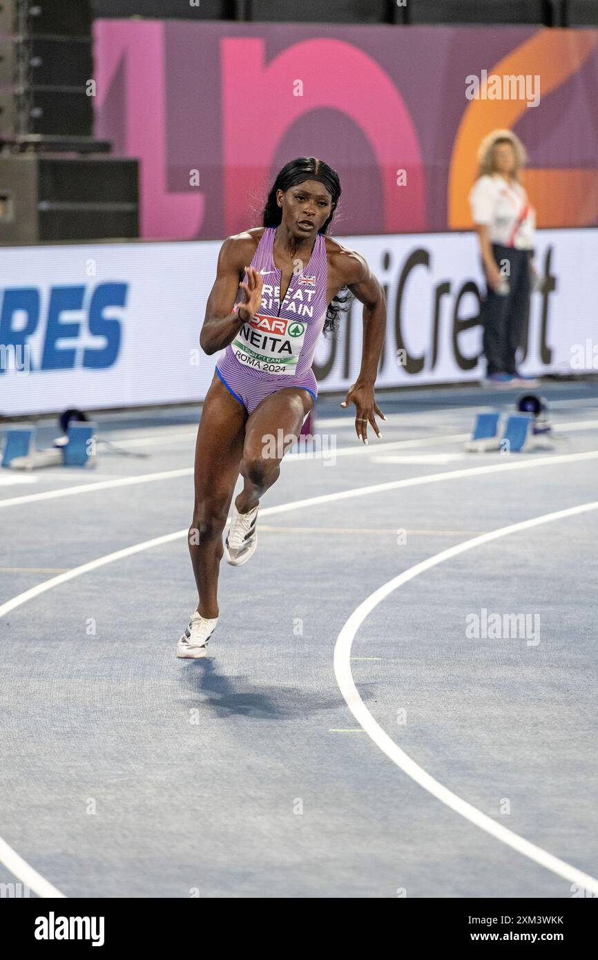 Daryll Neita (GBR), women's 200m silver medal and 4x100m relay gold ...