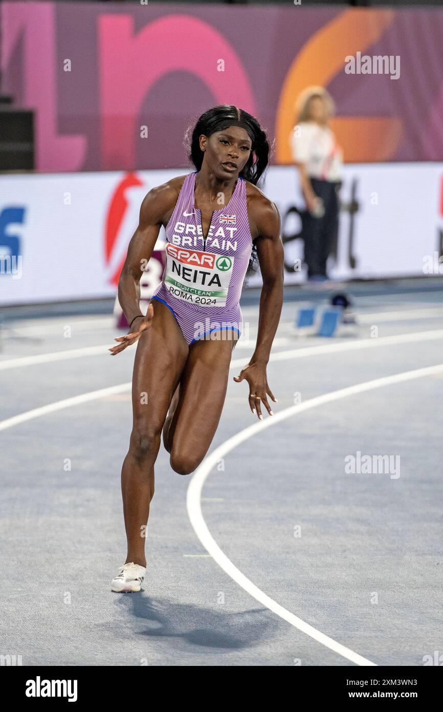 Daryll Neita (GBR), women's 200m silver medal and 4x100m relay gold ...