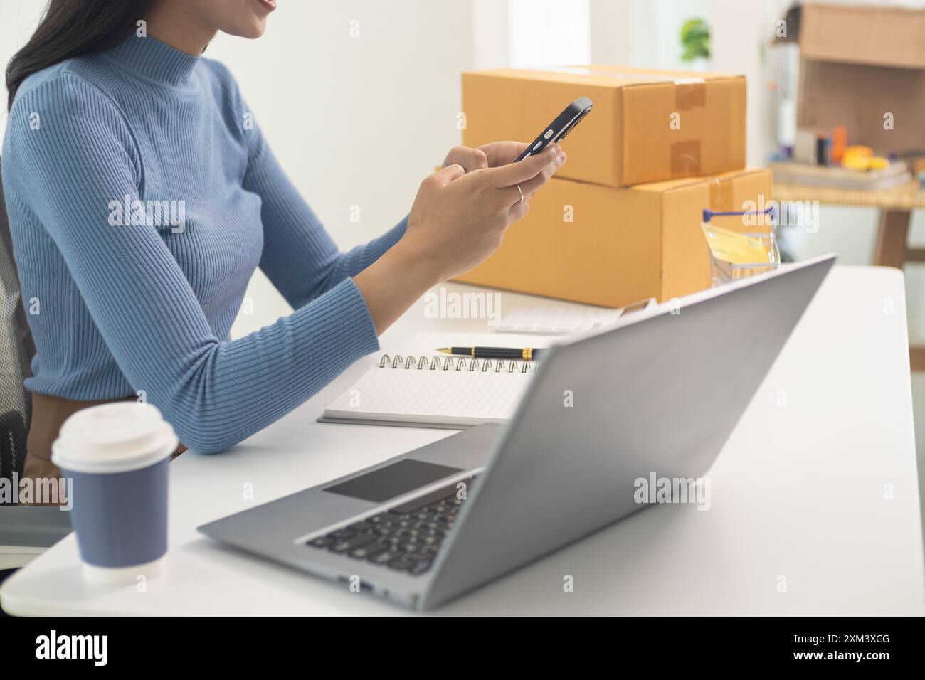 Small SME entrepreneurs who operate businesses using their homes as offices and sell products ...