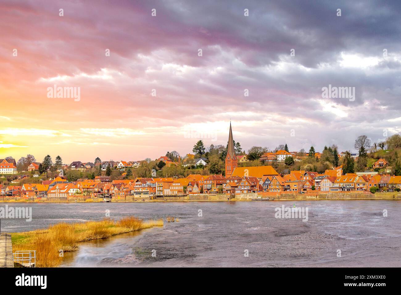 Old city of Lauenburg, Elbe, Germany Stock Photo - Alamy