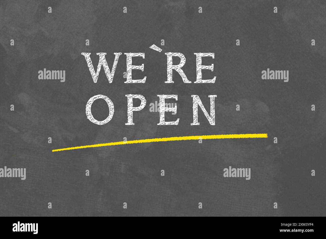 We ar Open Board Stock Photo - Alamy