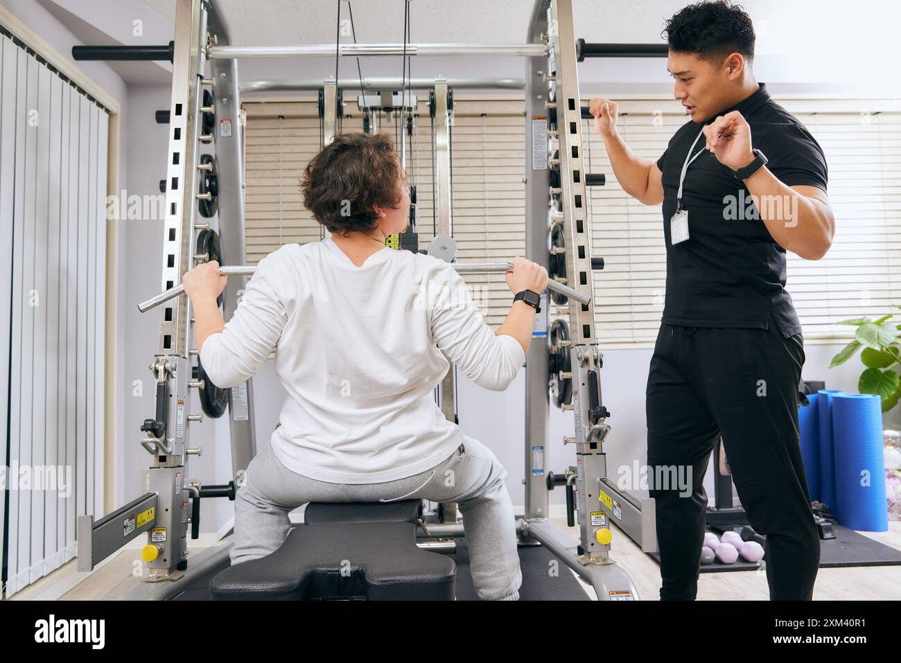 Gym trainer polo hi-res stock photography and images - Alamy