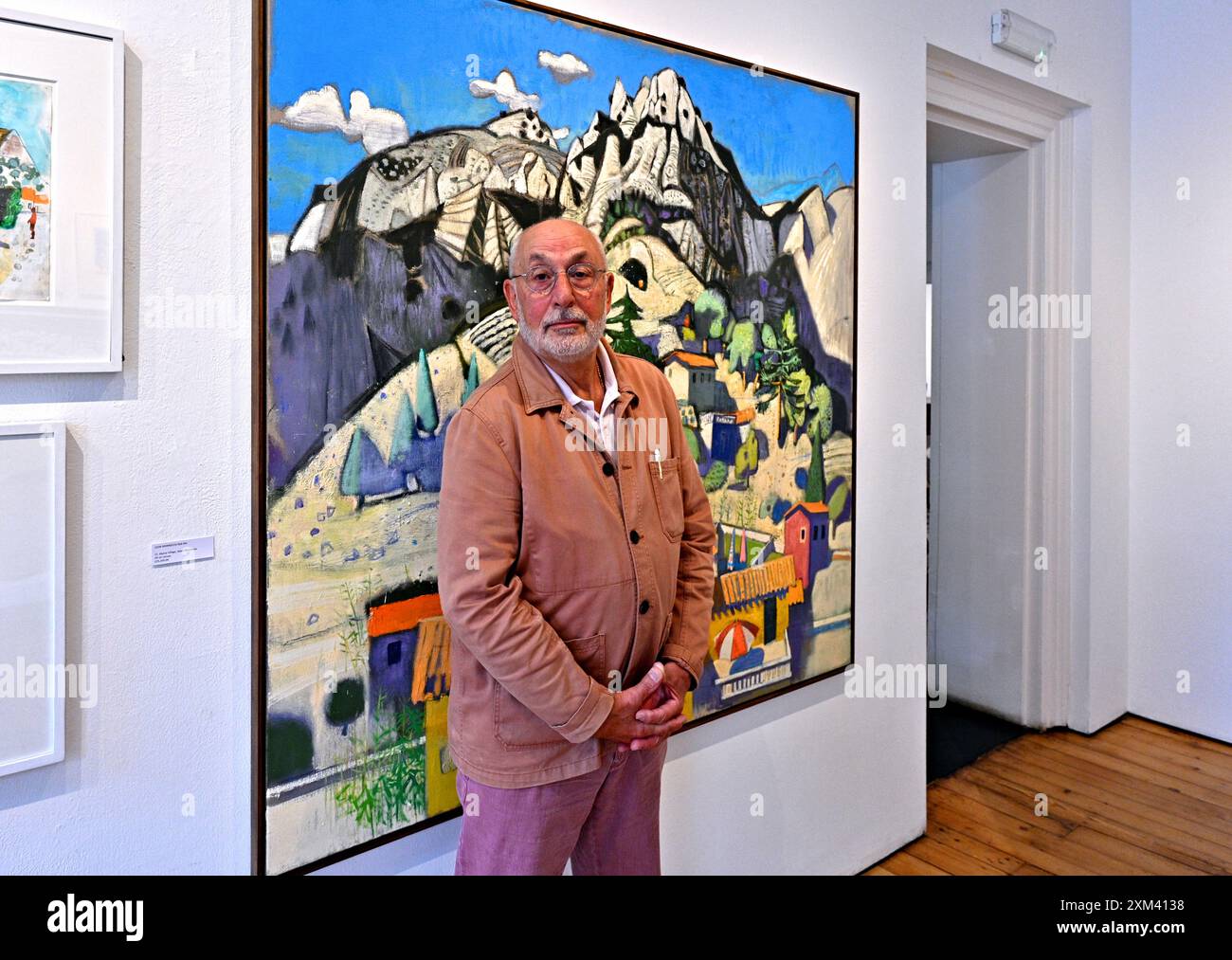 Edinburgh, Scotland, UK. 25th Jul 2024. Artist Leon Morrocco beside his ...
