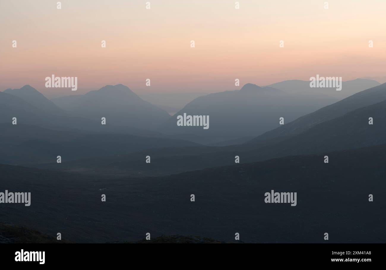Atmospheric sunset and sunrise mountain images in North Argyll ...