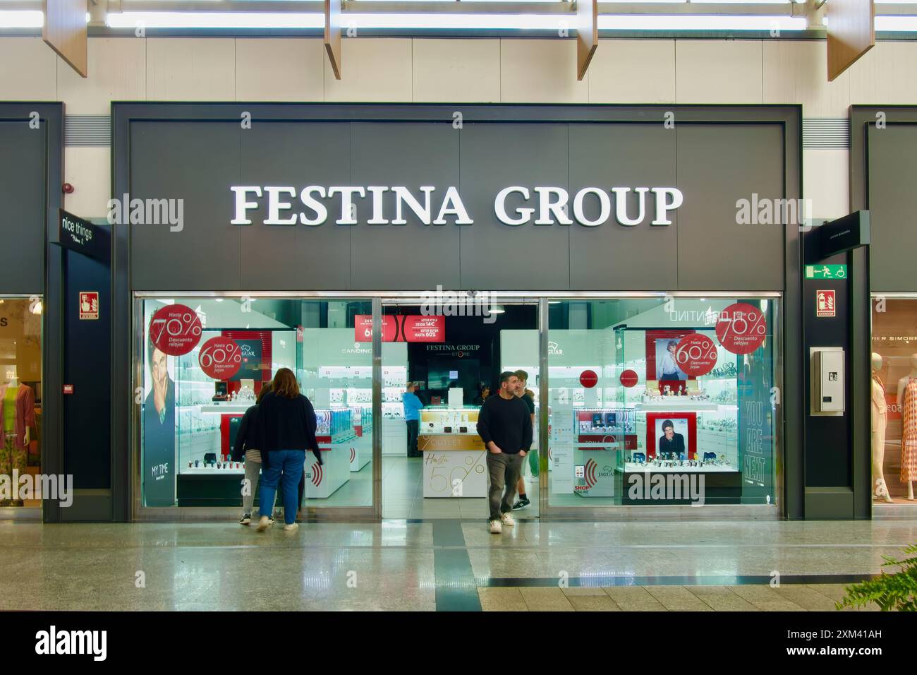 Spanish watch conglomerate Festina Group shop front Fashion Outlet ...