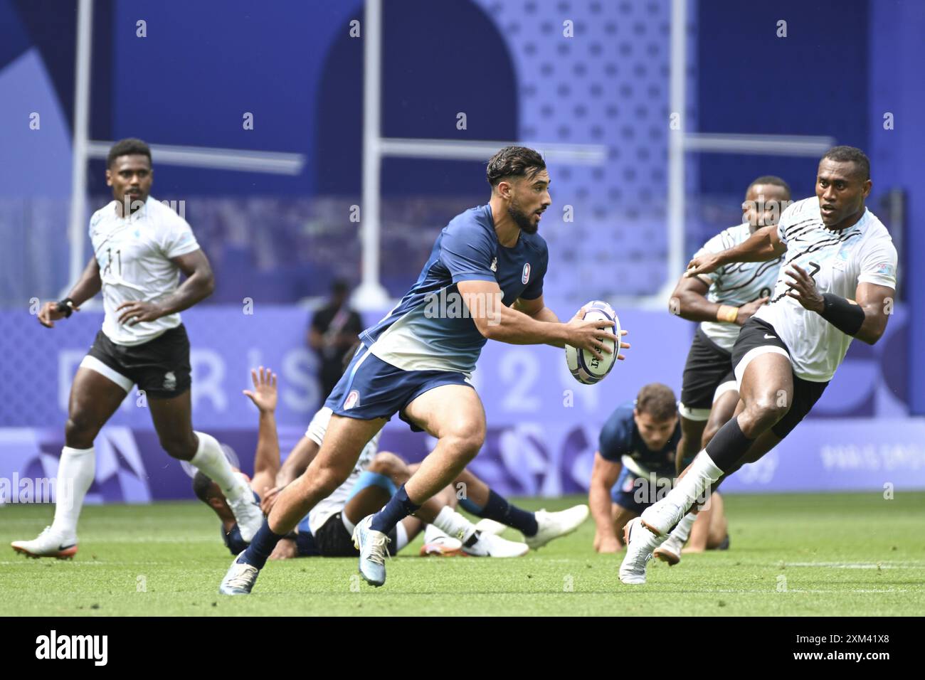 Rayan Rebbadj (France), Rugby Sevens, Men's Pool C between Fiji and ...