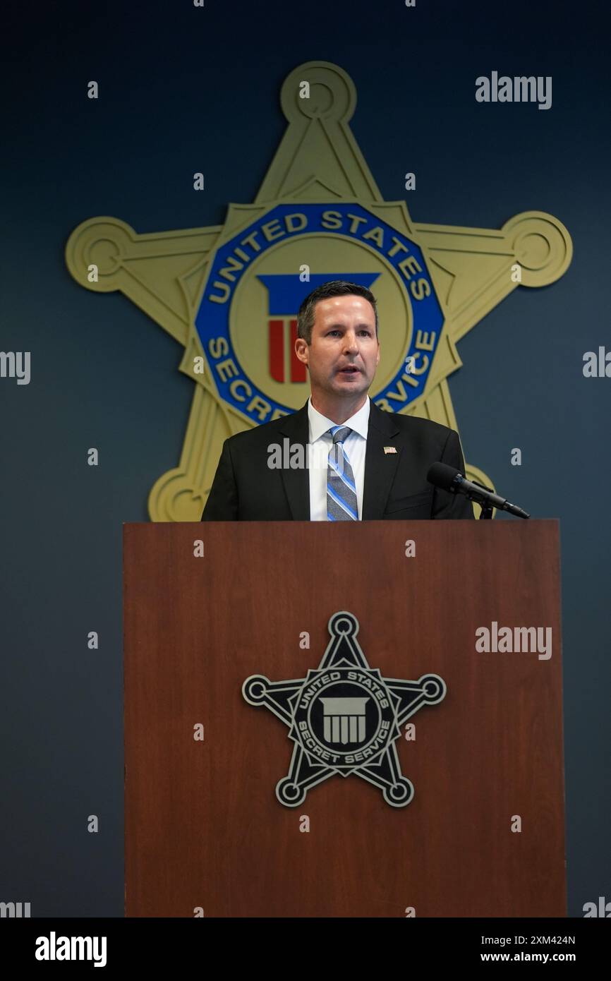 FBI Acting Special Agent in Charge Lucas Rothaar speaks during a ...