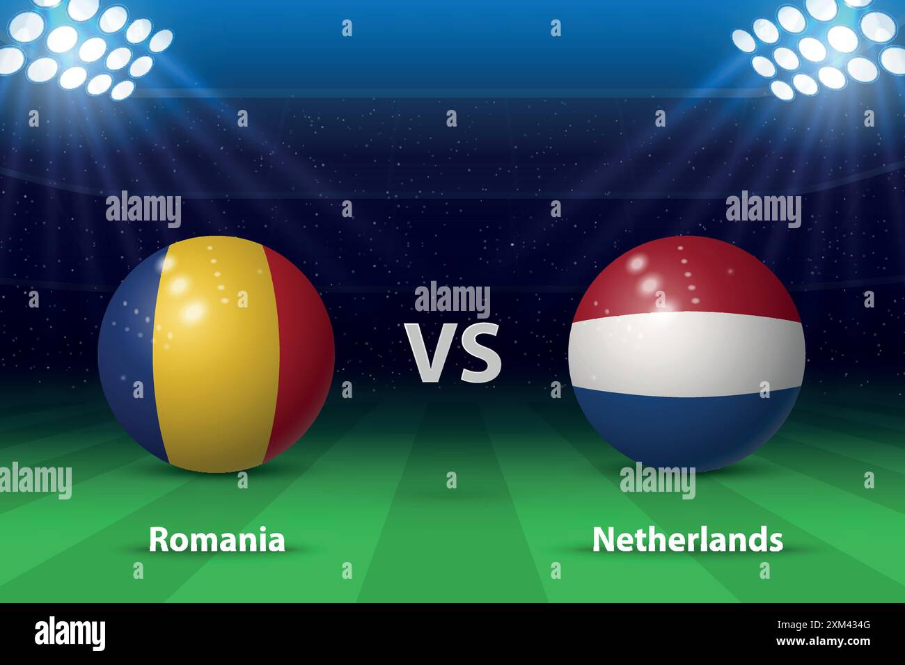 Romania vs Netherlands. Europe football tournament 2024, Soccer ...