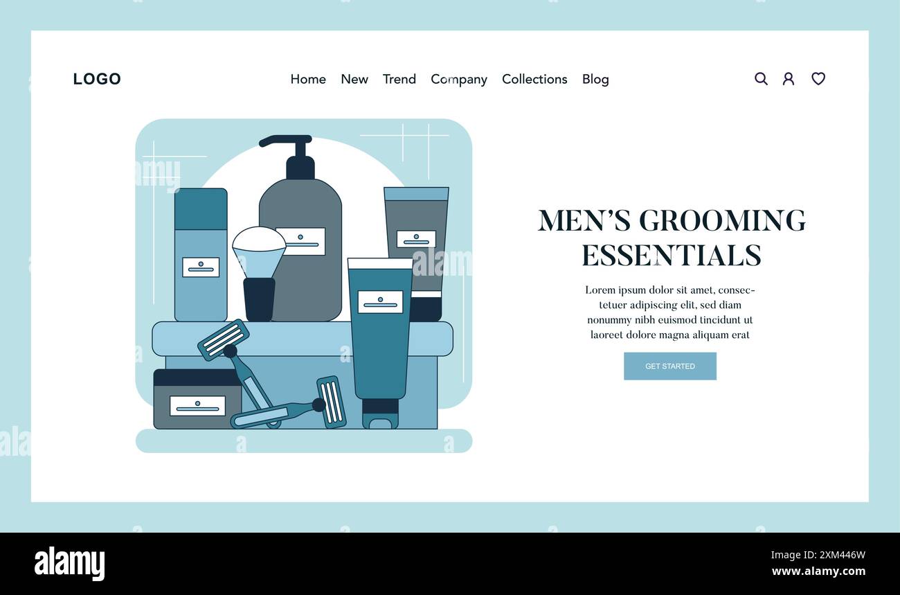 Mens personal grooming Stock Vector Images - Alamy