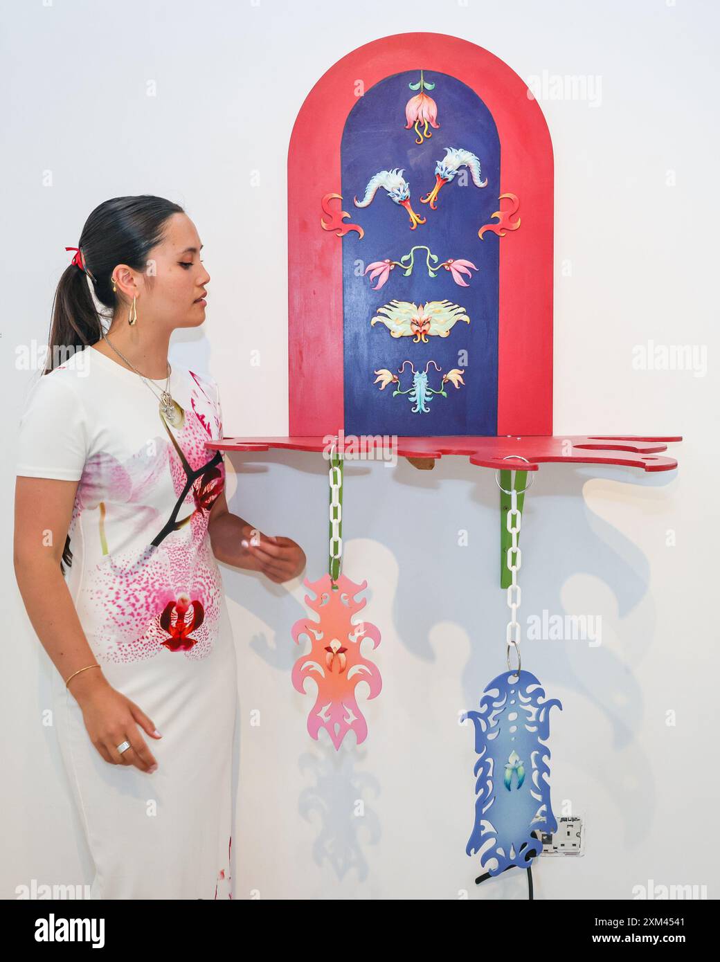 London, UK. 25th July, 2024. Artist Hannah Lim with her work 'The ...