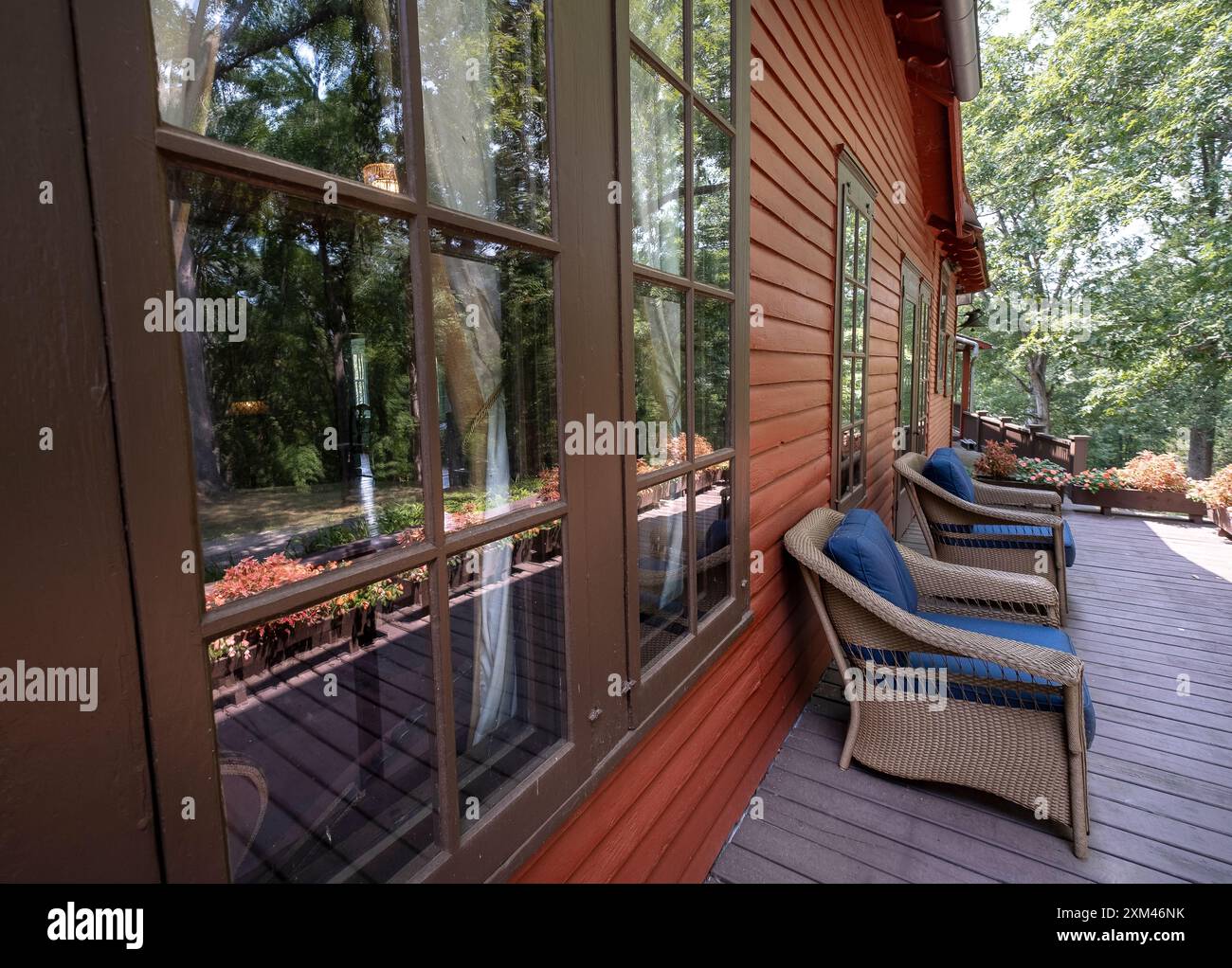 T.C. Steele home, Brown County, Indiana, USA. Steele was the most ...