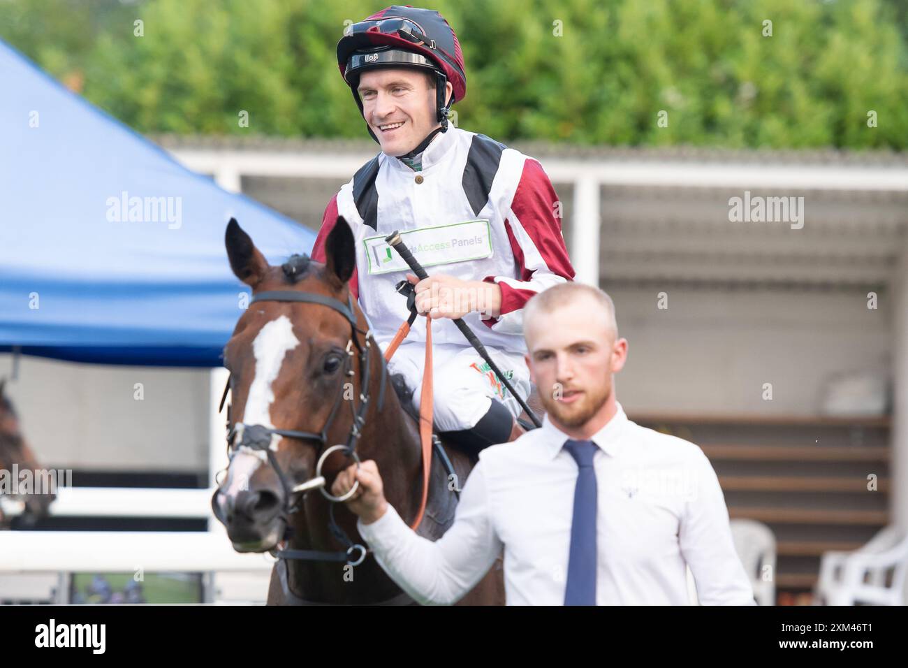 Windsor, Berkshire, UK. 22nd July, 2024. Horse Bona Fortuna ridden by ...