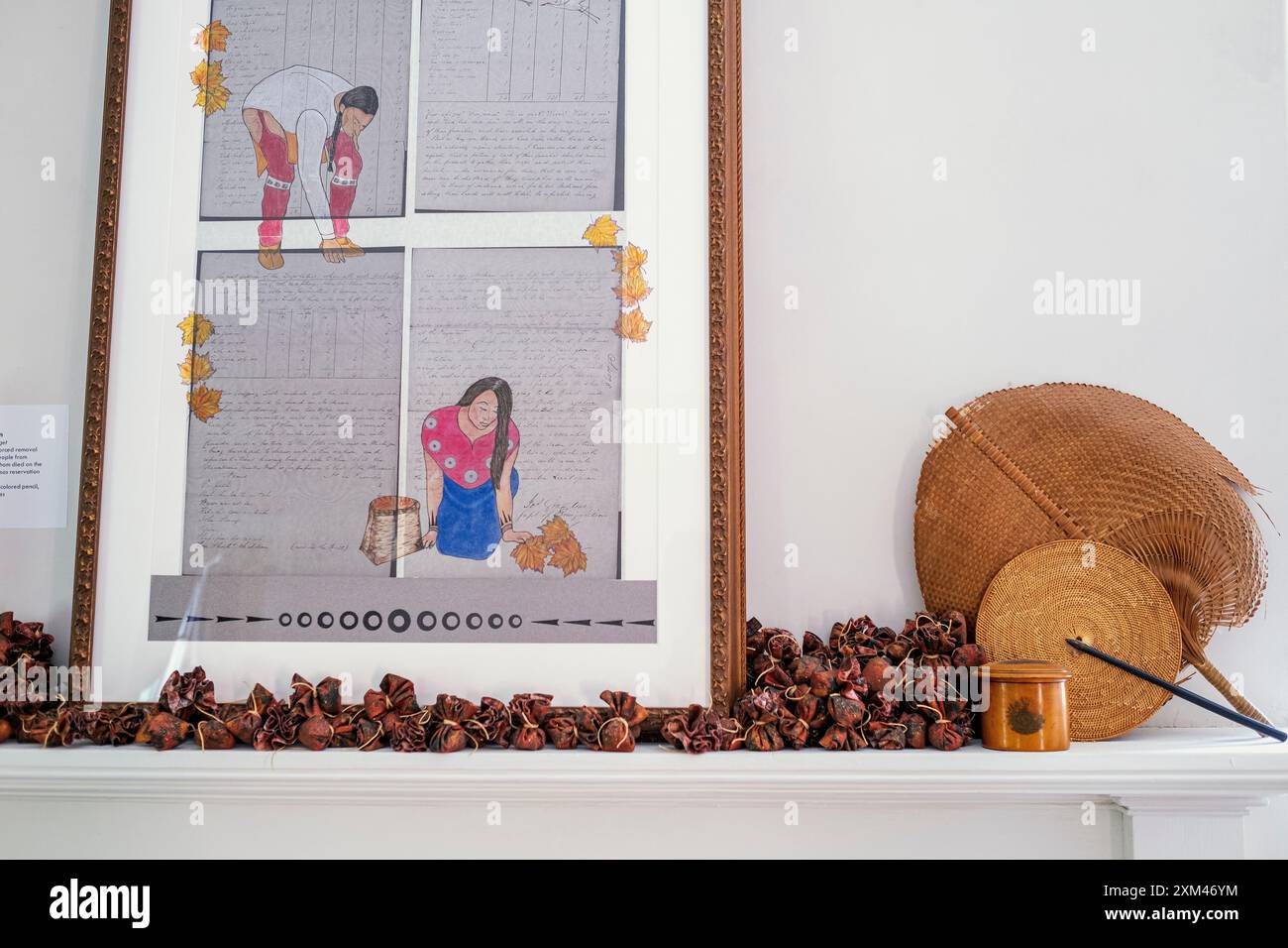 Art memorializing the removal of Miami Indians from Indiana during the ...
