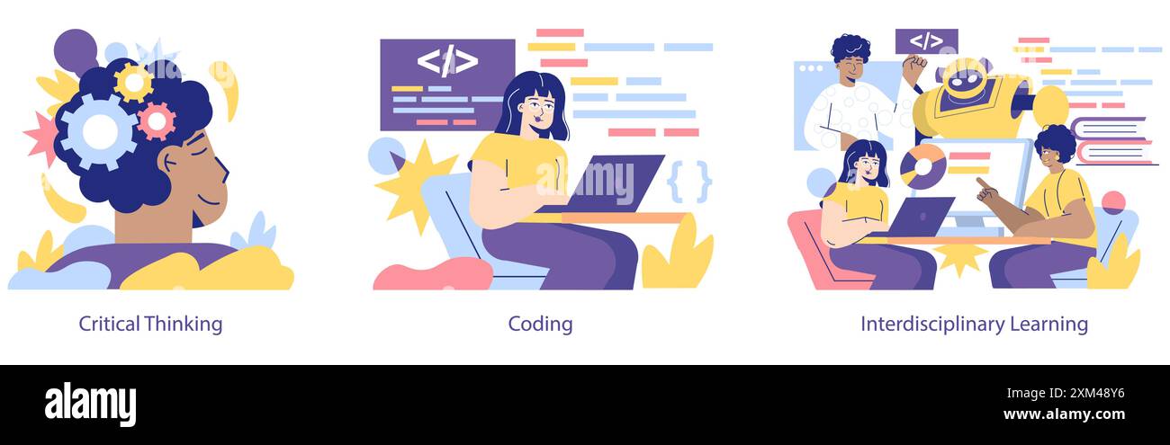 Interdisciplinary learning Stock Vector Images - Alamy