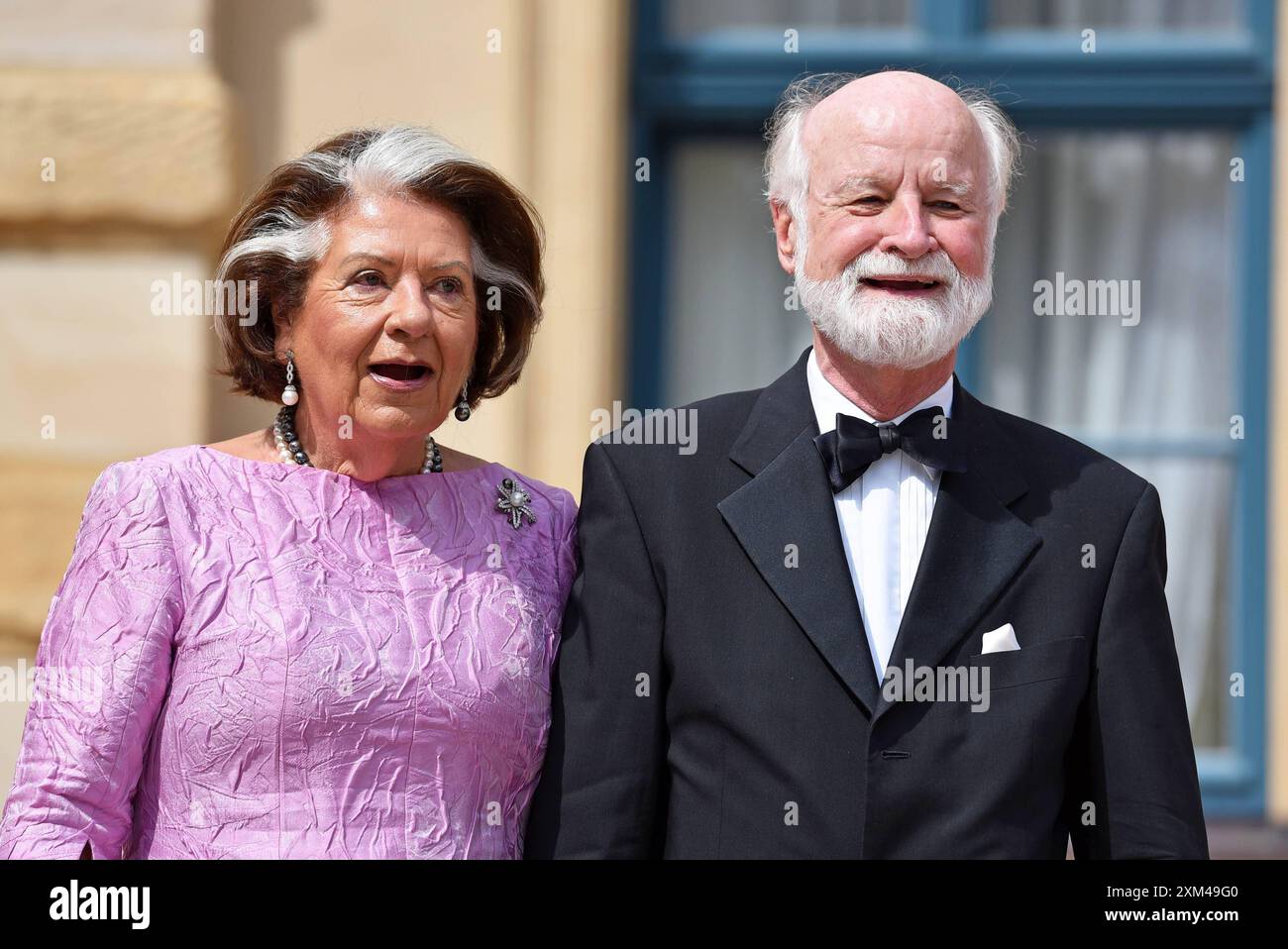 Richard Gaul mit Ehefrau Sibylle Zehle bei der Eröffnung der Bayreuther ...