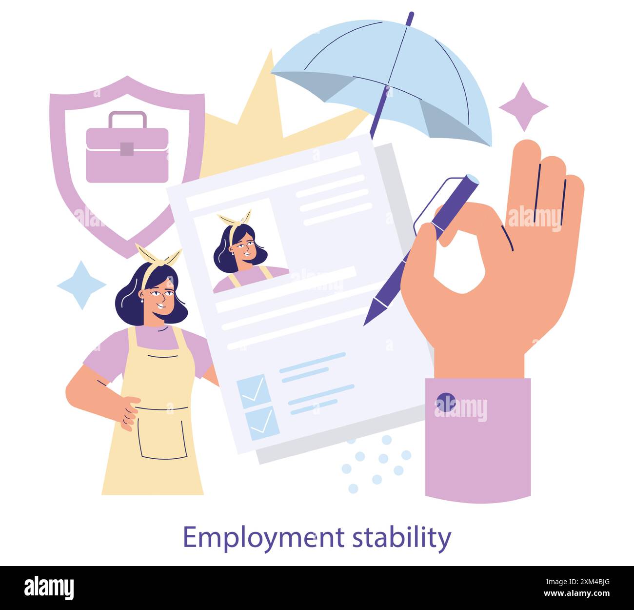 Workforce stability Stock Vector Images - Alamy