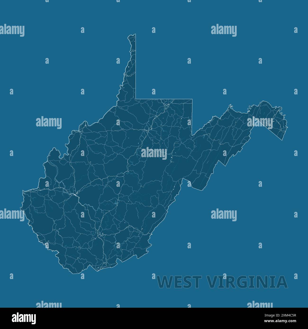 Virginia topography Stock Vector Images - Alamy