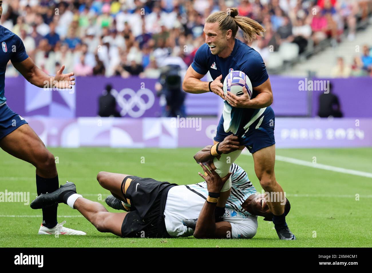 Paris, France, 25 July, 2024. Stephen Parez Edo Martin (5) of Team ...