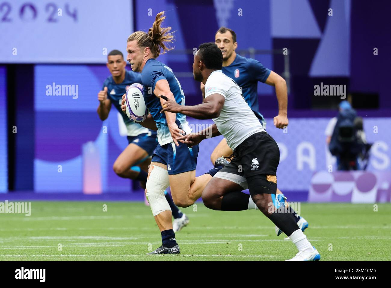 Paris, France, 25 July, 2024. Stephen Parez Edo Martin (5) of Team ...