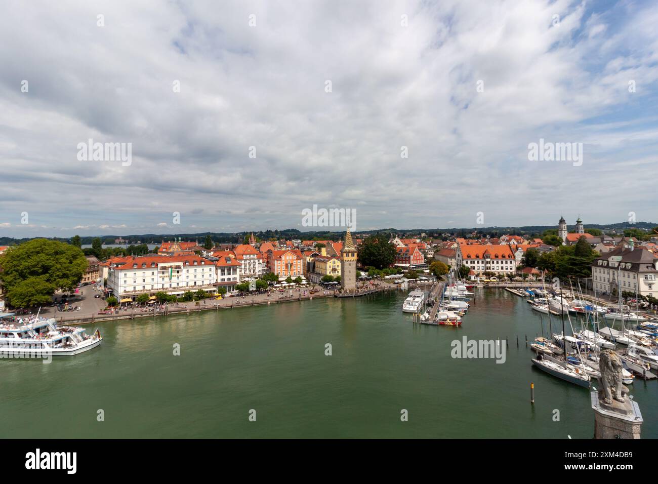 LINDAU, BAVARIA, GERMANY - JULY 23, 2024: Port of Lindau island, Lake ...